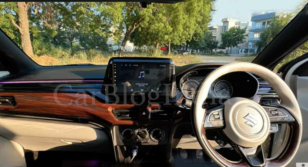 New Maruti Brezza with Cream Interior with Wood Trim