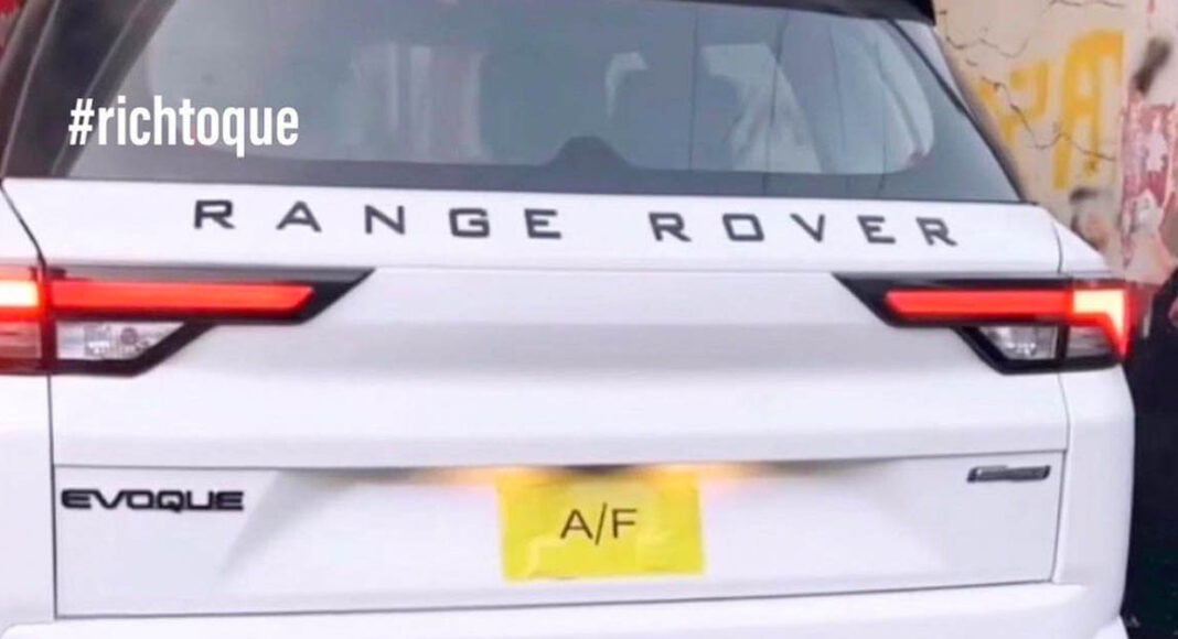 Maruti Brezza with Range Rover Evoque Badges