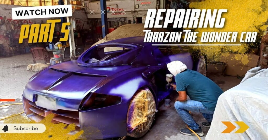 Taarzan The Wonder Car in Final Stage of Restoration