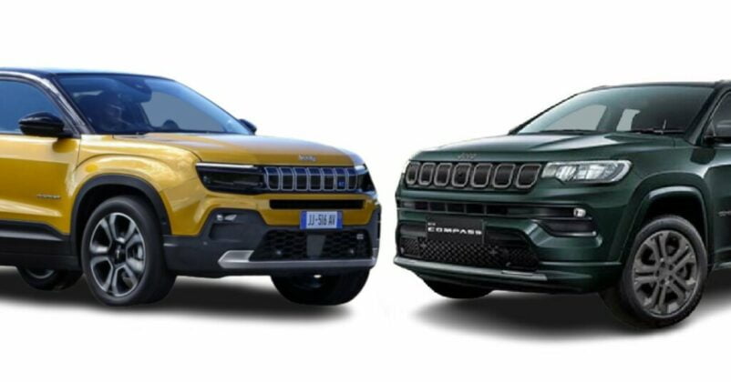 Jeep Compass vs Jeep Avenger EV Comparison » Car Blog India