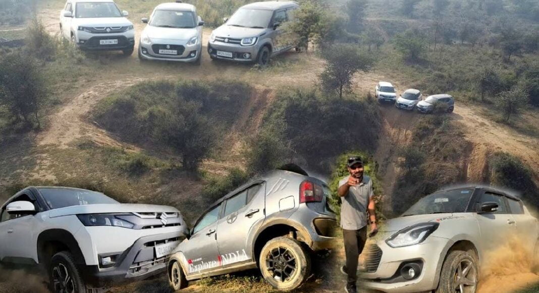 Maruti Brezza, Ignis and Swift Go Off Road - VIDEO