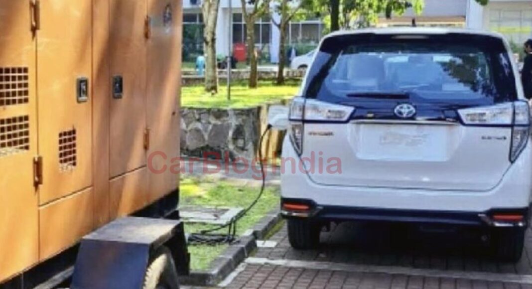 Diesel Genset Charging Toyota Innova Crysta EV is Pure Irony