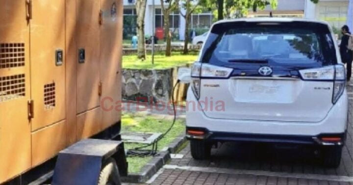 Diesel Genset Charging Toyota Innova Crysta EV is the Most Ironic Thing ...