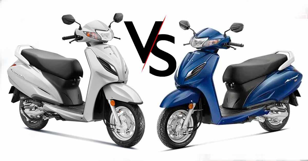 2023 Honda Activa H-Smart vs Activa 6G Comparison » Car Blog India