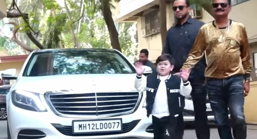Abdu Rozik Seen in Mercedes S350 at Manish Paul Podcast