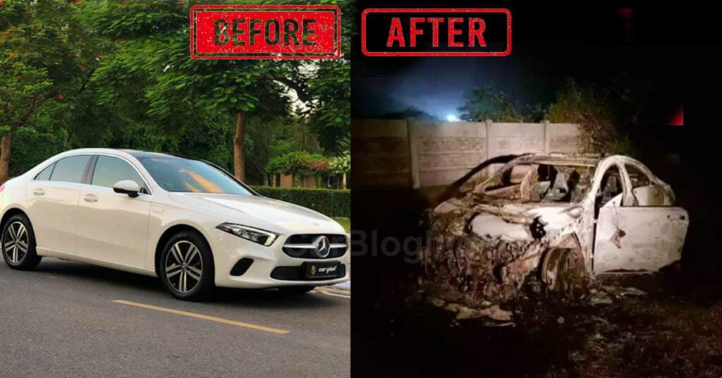 Doctor Burns His Rs 44 Lakh Mercedes A-Class After Fight with ...