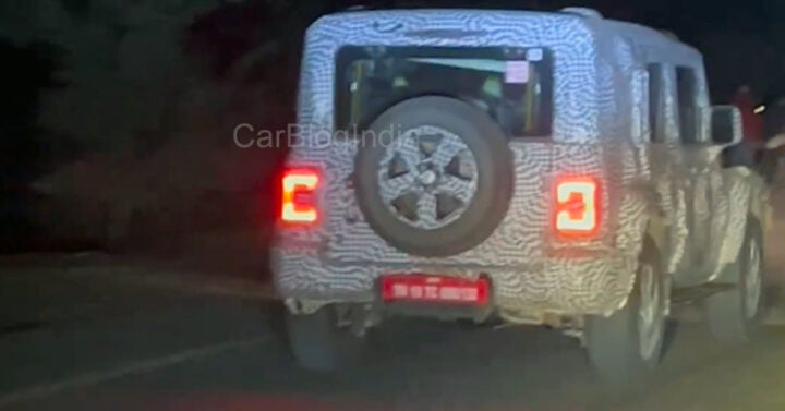 Mahindra Thar 5-Door (Scorpio N-Based) Seen Night-Time Testing » Car ...