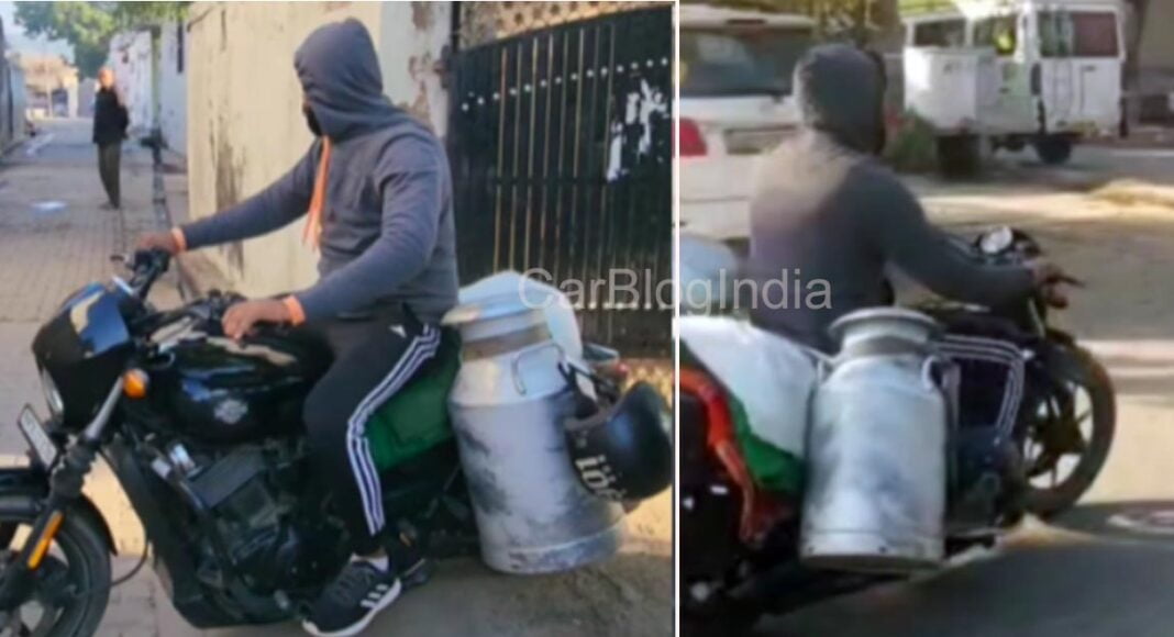 Man Uses Harley Davidson to Deliver Milk - Viral Video
