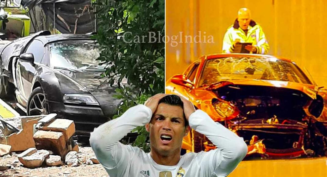2 Times Supercars of Cristiano Ronaldo Had a Scary Crash