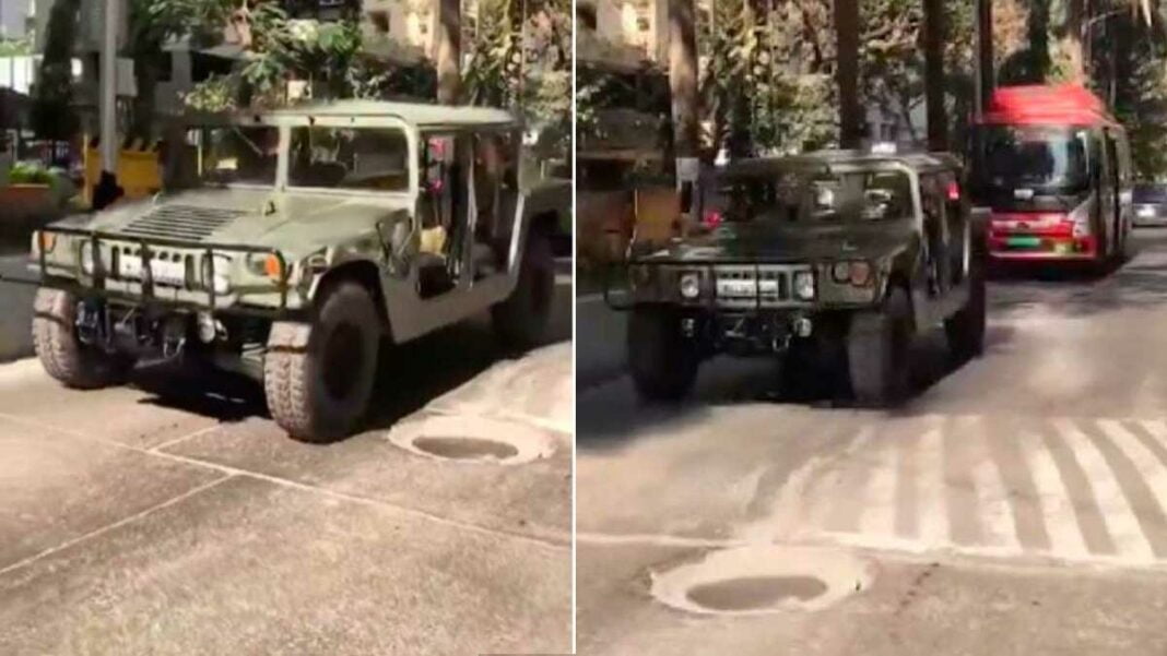 Humvee Spotted in Mumbai For First Time Ever – VIDEO » Car Blog India