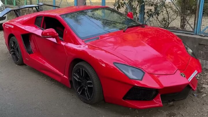Honda Civic-Based Handmade Lamborghini Impresses MP Police » Car Blog India