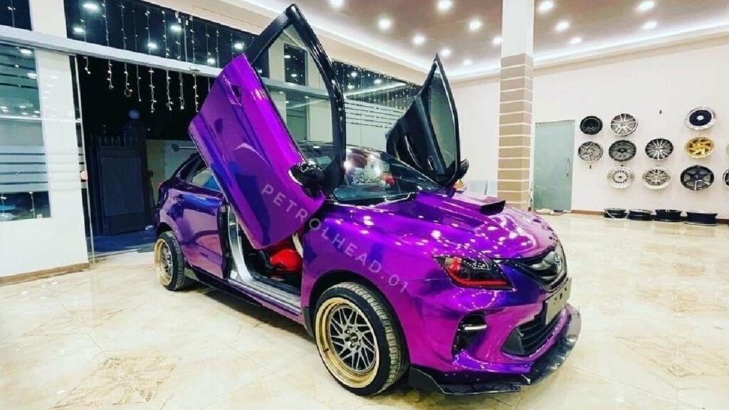 India’s Only Toyota Glanza with Lamborghini-style Scissor Doors » Car ...