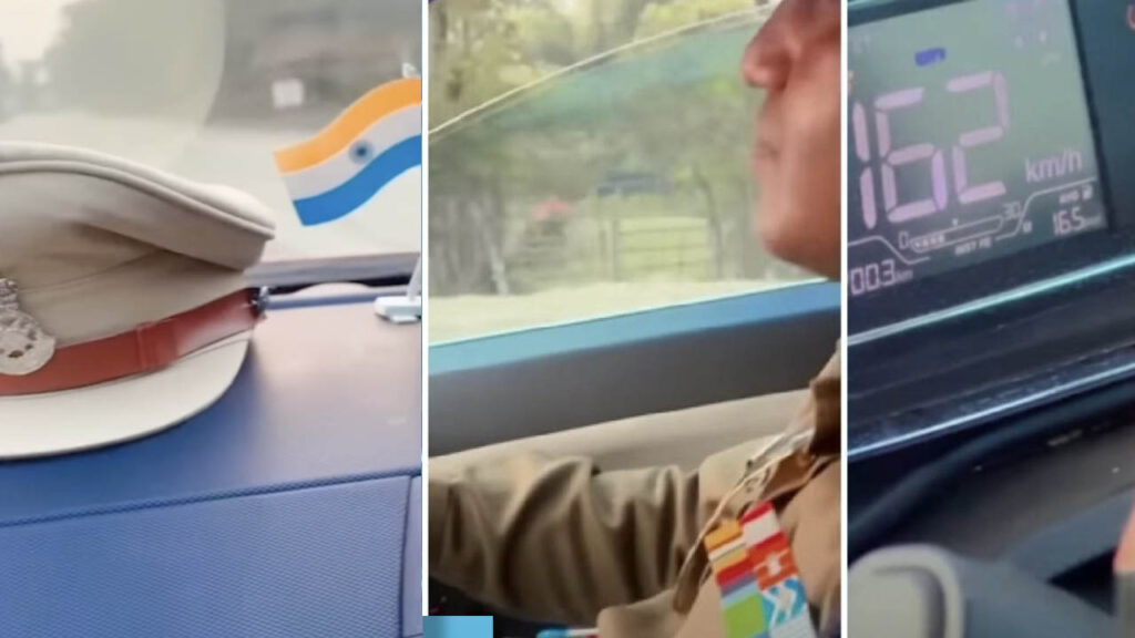 Police Officer Spotted Driving Tata Nexon at 162 km/h » Car Blog India