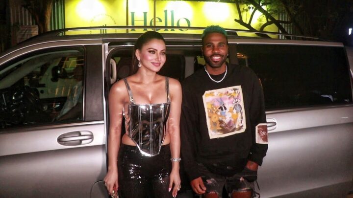 Urvashi Rautela Seen with Jason Derulo in Rs 1.76 Crore Mercedes V ...