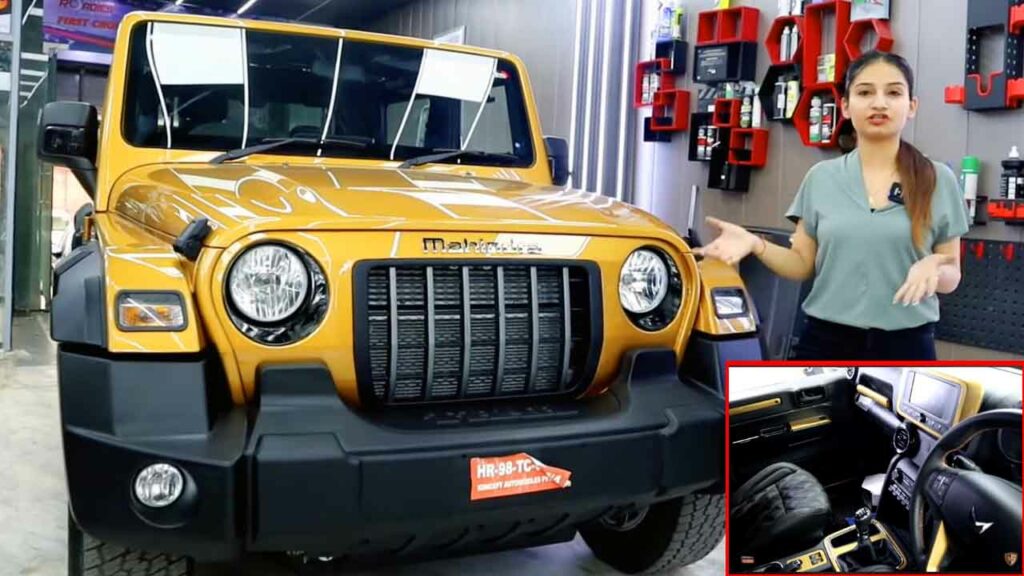 First Blazing Bronze Mahindra Thar with Custom Interior – Video » Car ...