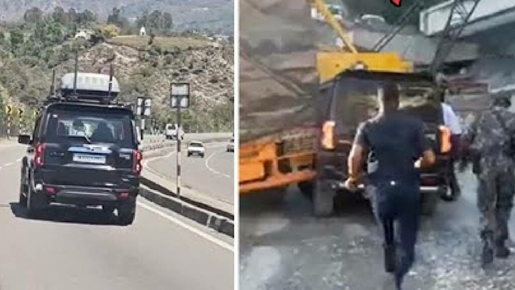 Mahindra Scorpio of Cabinet Minister Kiren Rijiju Crashes into Truck in J&K » Car Blog India