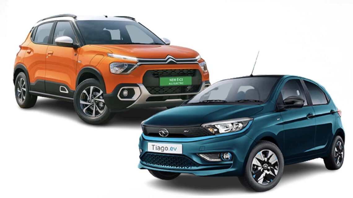 Citroen eC3 vs Tata Tiago EV: Price, Specs & Dimensions » Car Blog India