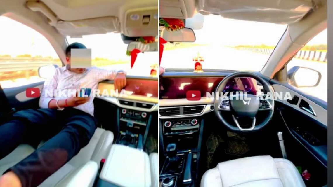Teen Relaxes on Co-Driver Seat as Mahindra XUV700 Drives Itself » Car ...