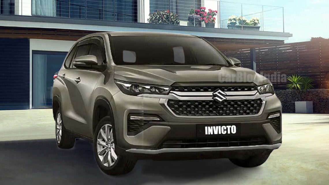Maruti’s Toyota Innova Hycross-based MPV Christened ‘Invicto’ » Car ...