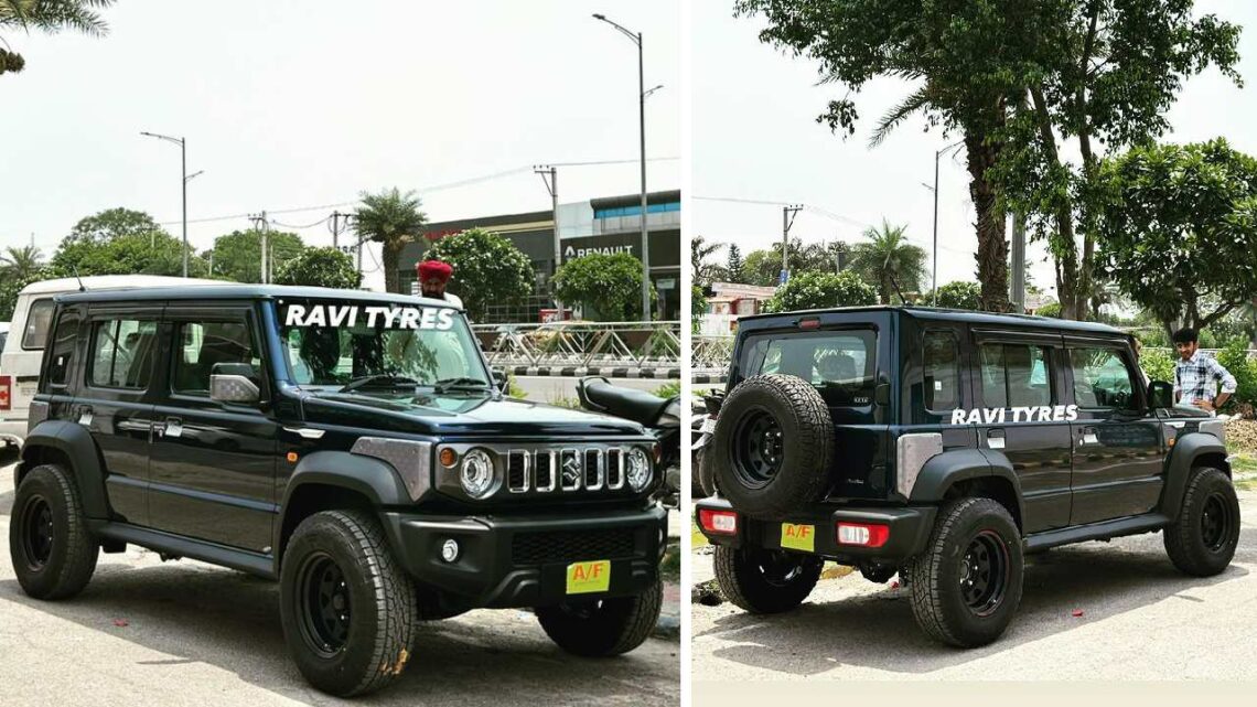 First Ever Maruti Jimny Alpha with Aftermarket Off Road-spec Wheels ...