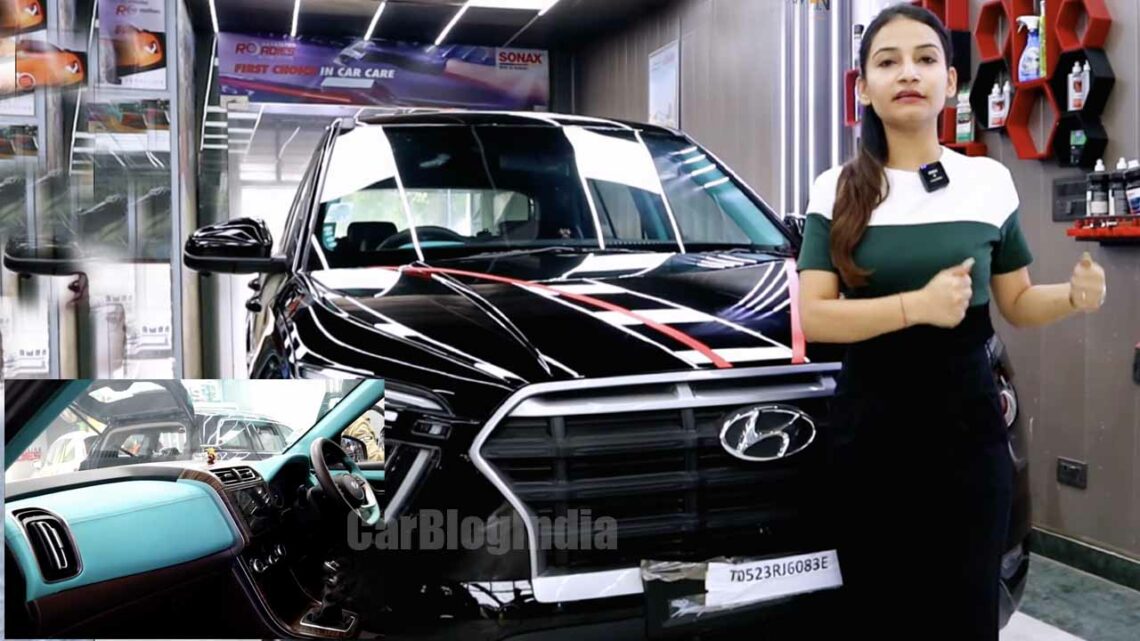 India’s First Hyundai Creta with Aftermarket Aqua Colour Interior » Car ...