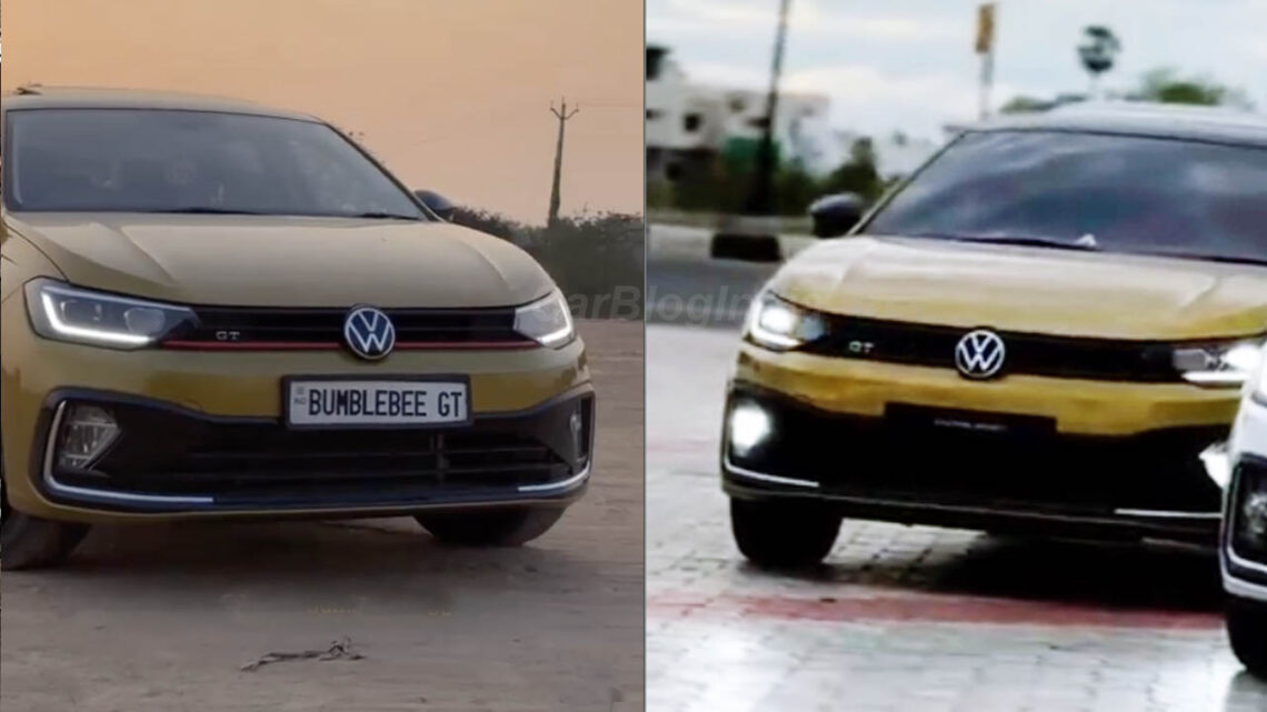India’s First VW Virtus with Full Gold Wrap – This is it! » Car Blog India