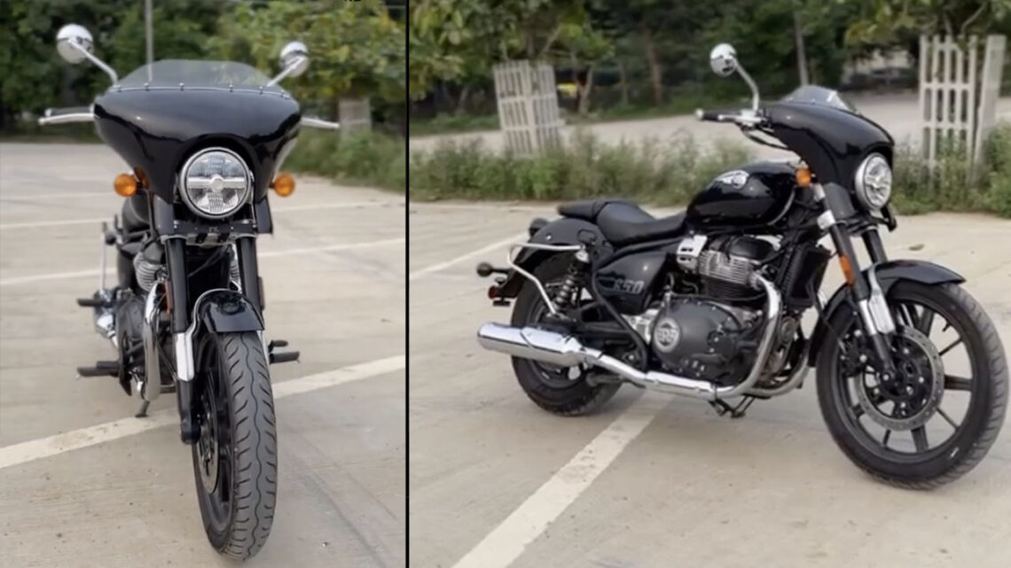 RE Super Meteor 650 with Custom Chief Fairing Looks Exquisite » Car ...