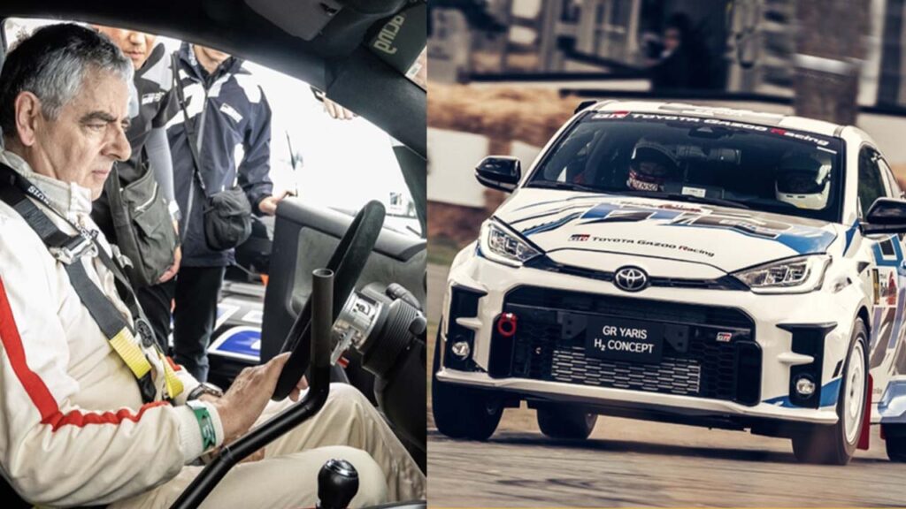 Rowan Atkinson Tests Hydrogen-Powered Toyota GR Yaris H2 » Car Blog India