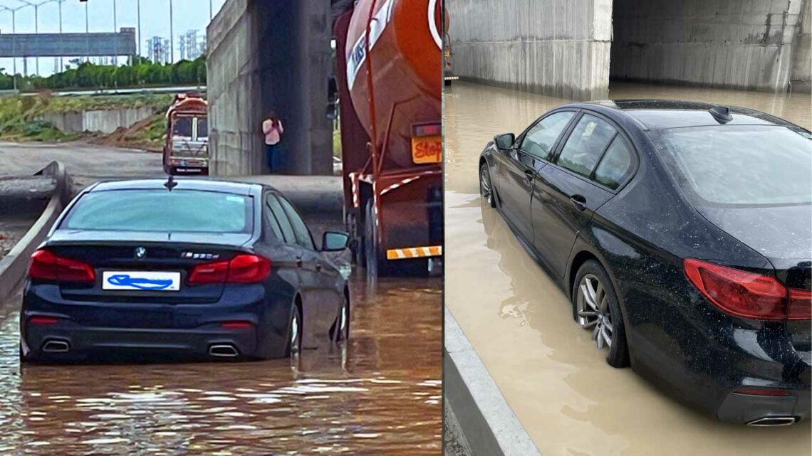 BMW 5-Series Breaks Down On Waterlogged Road; Owner Gets Rs 40 Lakh ...