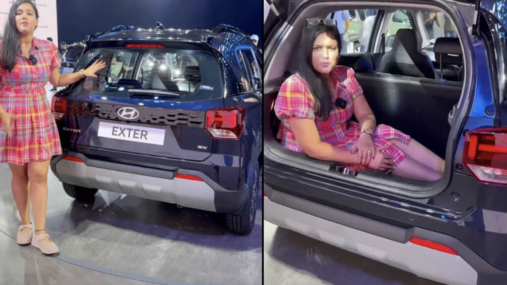 Vlogger Sits Inside Hyundai Exter’s Boot to Test Space » Car Blog India