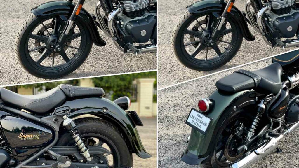 RE Meteor 650 Looks Majestic with Custom Bellbottom Fenders » Car Blog ...