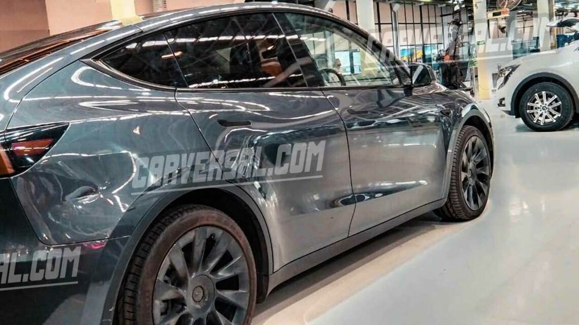 Tesla Model Y Caught Parked at Mahindra’s Pune Factory – Wait, What ...