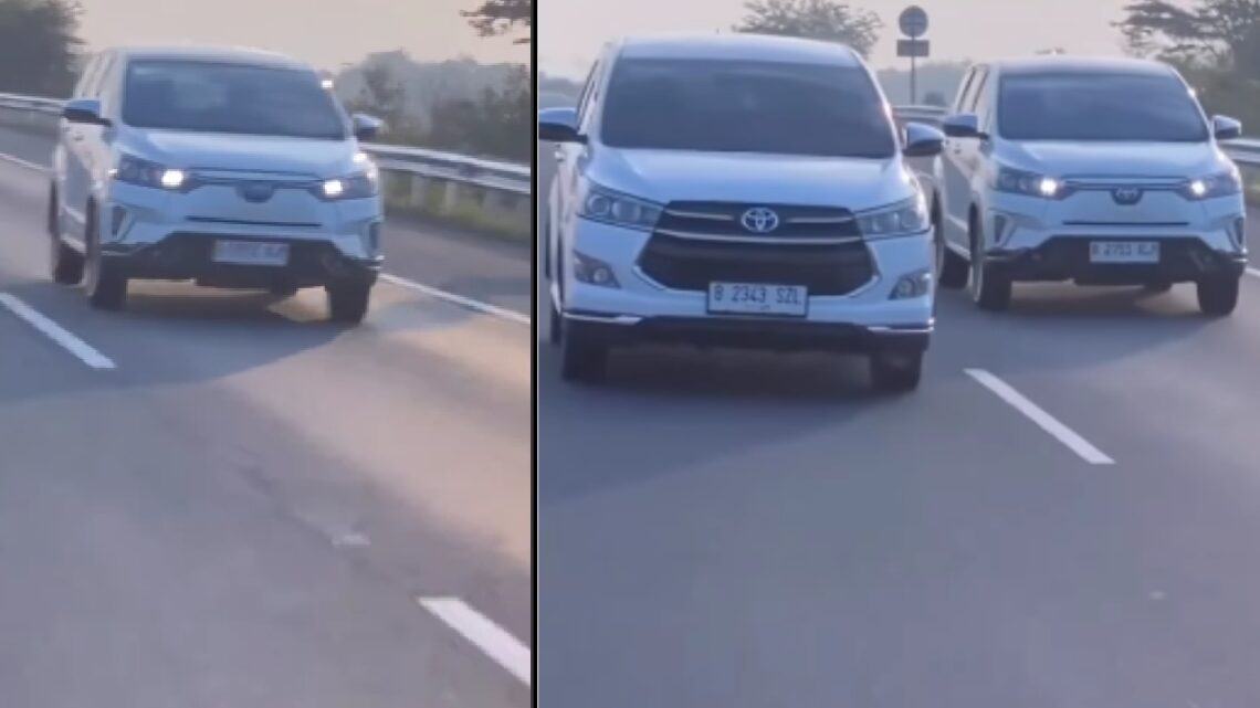 Toyota Innova Crysta EV Spied Alongside ICE Model – VIDEO » Car Blog India