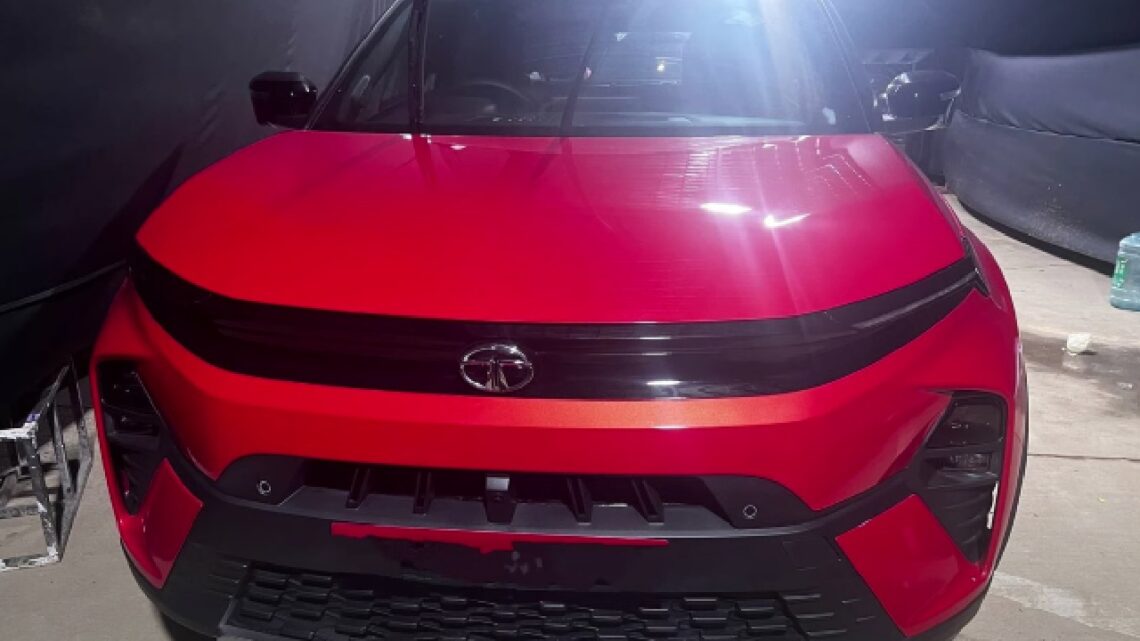 Flame Red 2023 Tata Nexon Facelift is an Eye-Candy! » Car Blog India