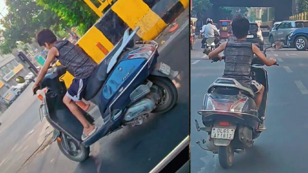 Video of Kid Riding Honda Activa Shows Laxity by Police in Delhi-NCR ...