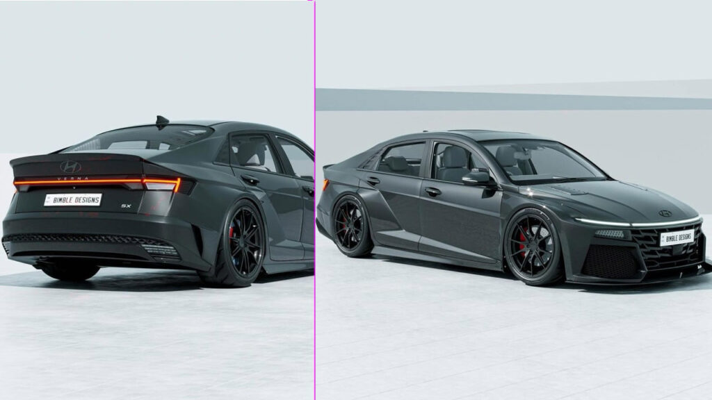 New Hyundai Verna Looks Sharp with Wide Body Kit! » Car Blog India