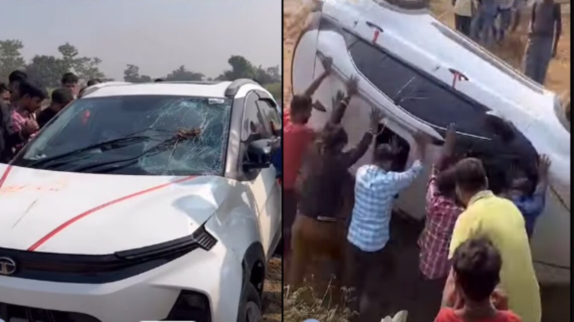First Major Accident of New Tata Nexon – Turns Turtle but Pillars ...