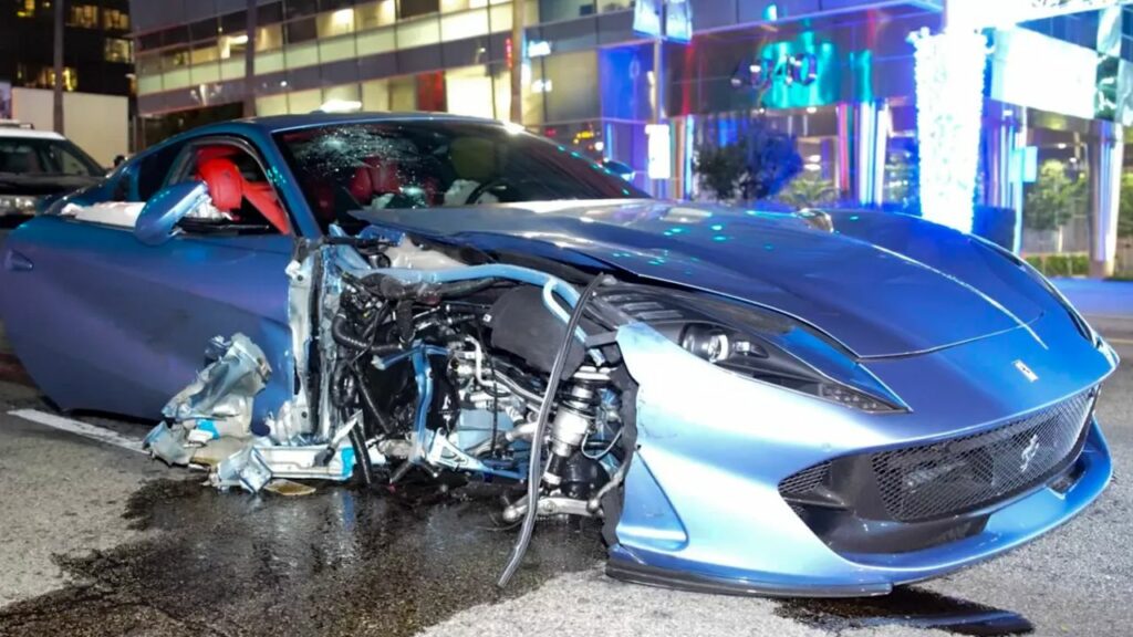 Michael B. Jordan Crashes His Ferrari – Caught on Tape! » Car Blog India