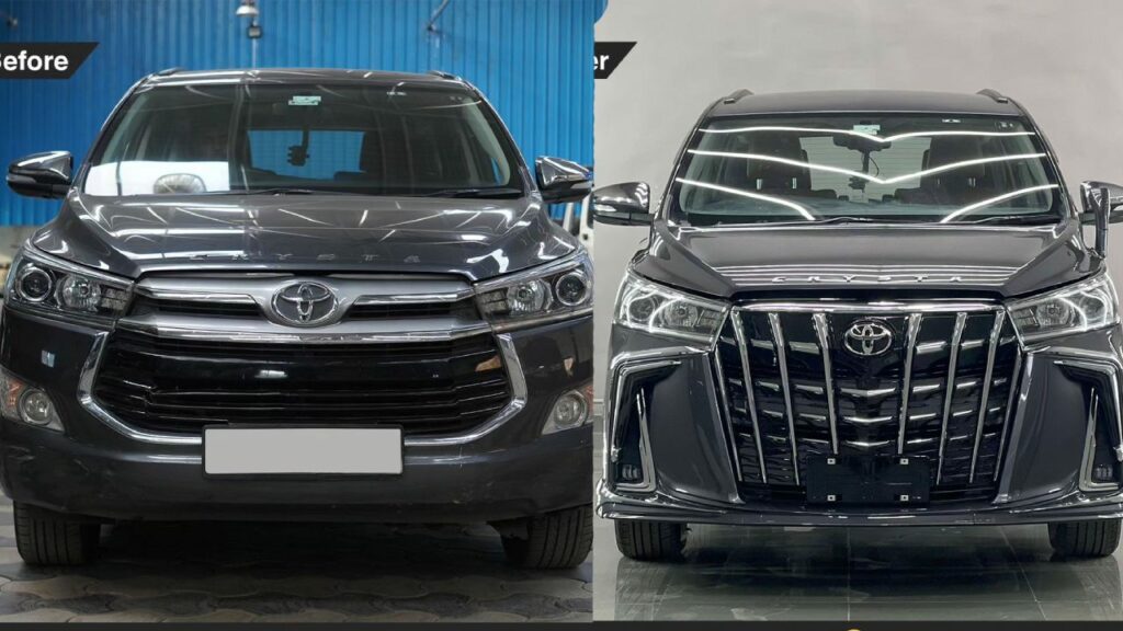 Toyota Innova Crysta Looks Mean with Alphard Kit » Car Blog India