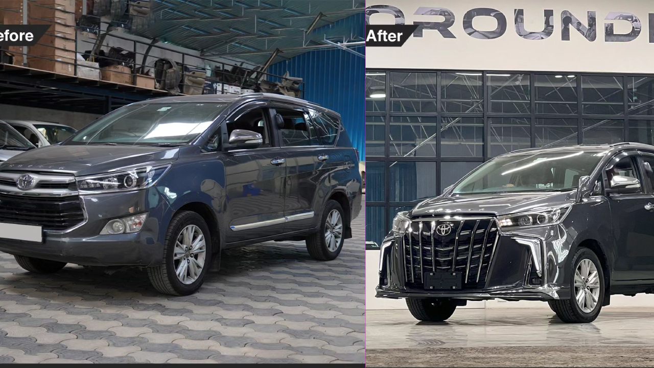 Toyota Innova Crysta Looks Mean with Alphard Kit » Car Blog India