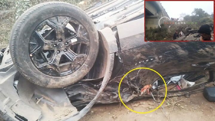 Out-of-Control Tata Harrier Facelift Falls Off Bridge in First Major ...