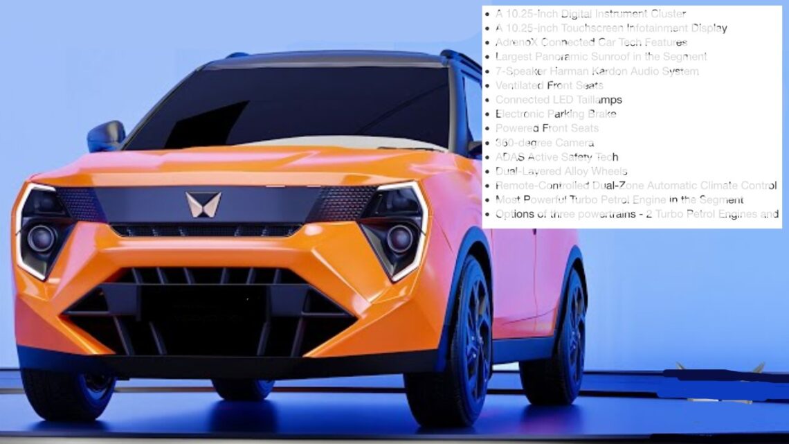 15 Confirmed Features of Mahindra XUV 3XO » Car Blog India