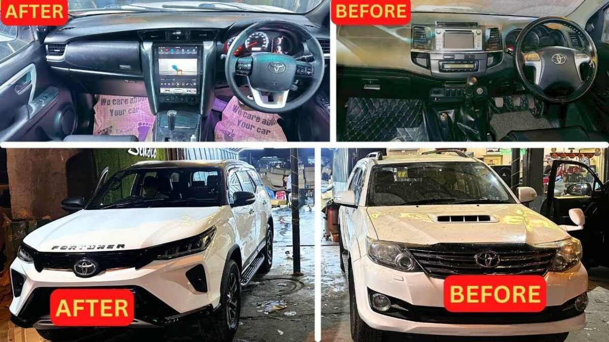 Old Toyota Fortuner Converted into Legender – Video » Car Blog India