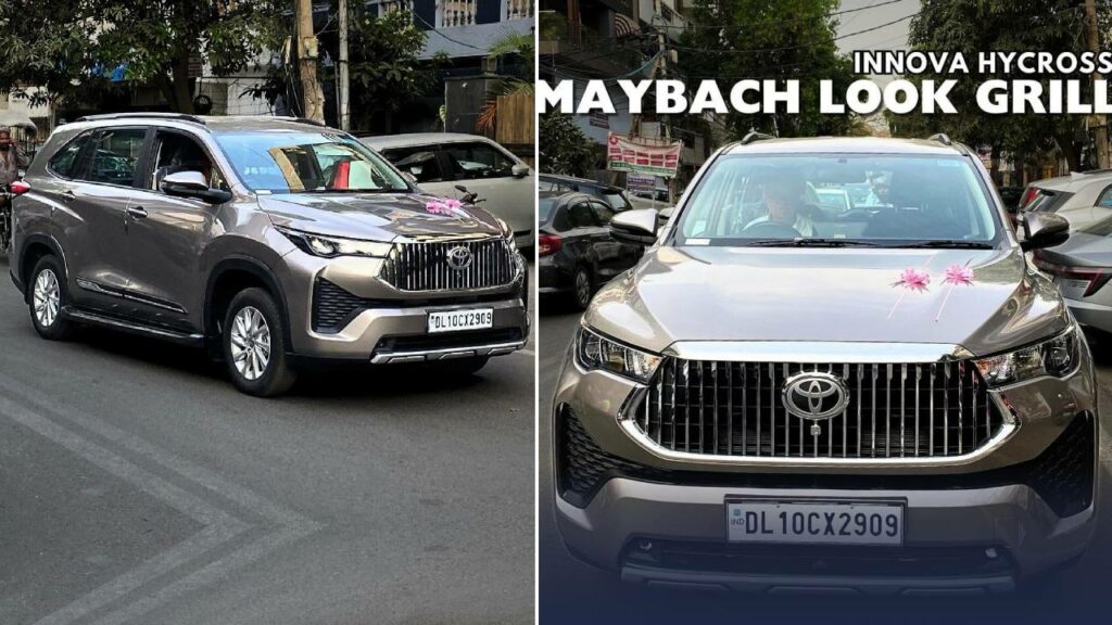 First-Ever Toyota Innova Hycross with Mercedes Maybach Grille! » Car ...