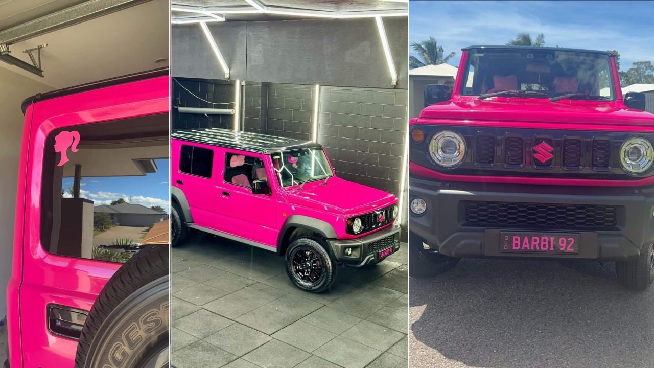 Made-in-India Maruti Jimny Wrapped in Pink by South African Owner