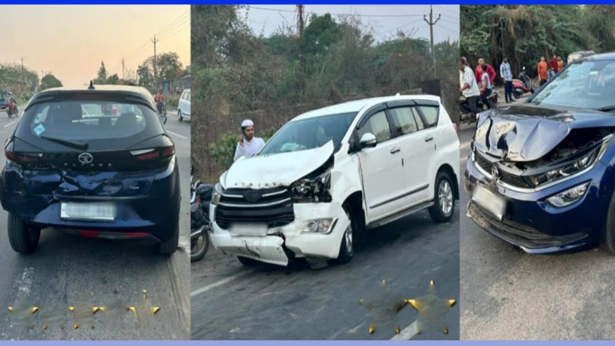Tata Altroz iCNG Hit by Innova and Venue in Domino Accident