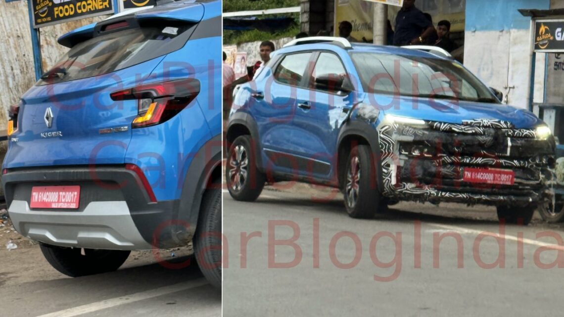 Renault Kiger Facelift Spied, Launch by Year-End