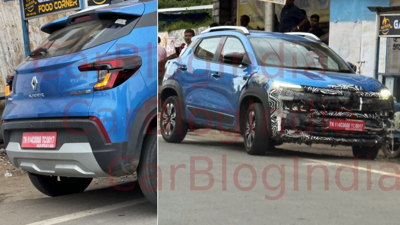 Renault Kiger Facelift Spied, Launch by Year-End