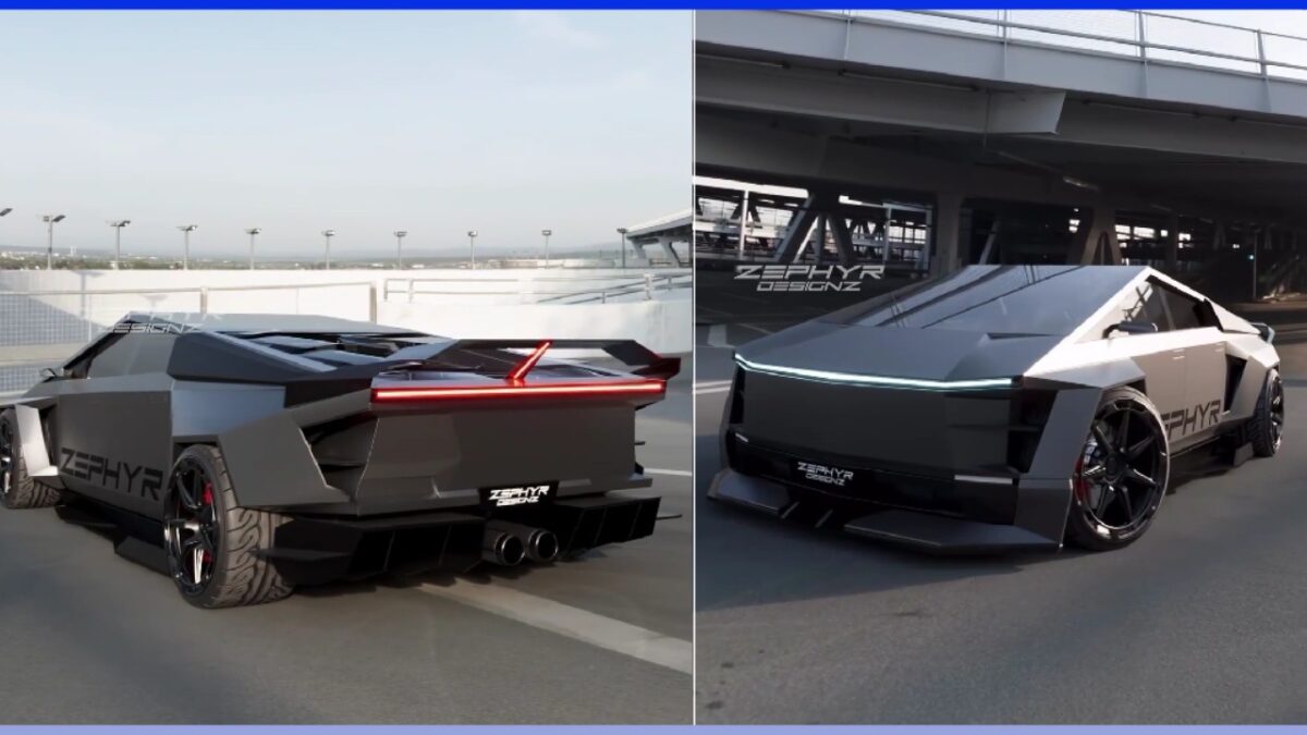 This Widebody Tesla Cybertruck Concept Uses A Potent V12