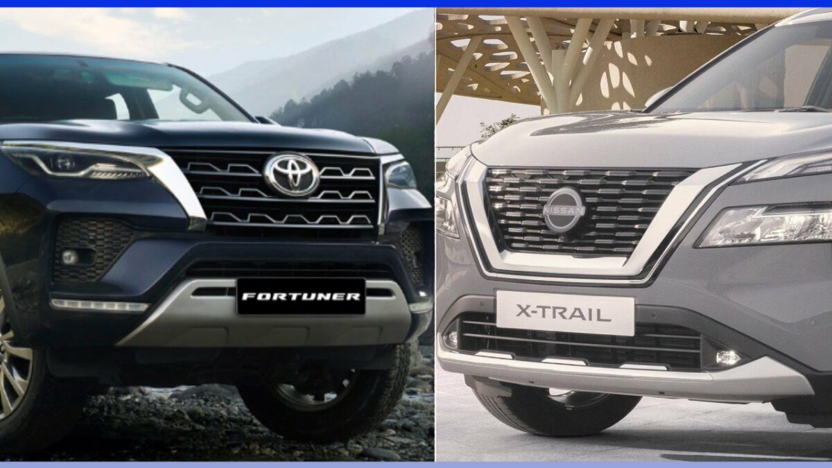 New Nissan X-Trail vs Toyota Fortuner Specs and Design Comparison